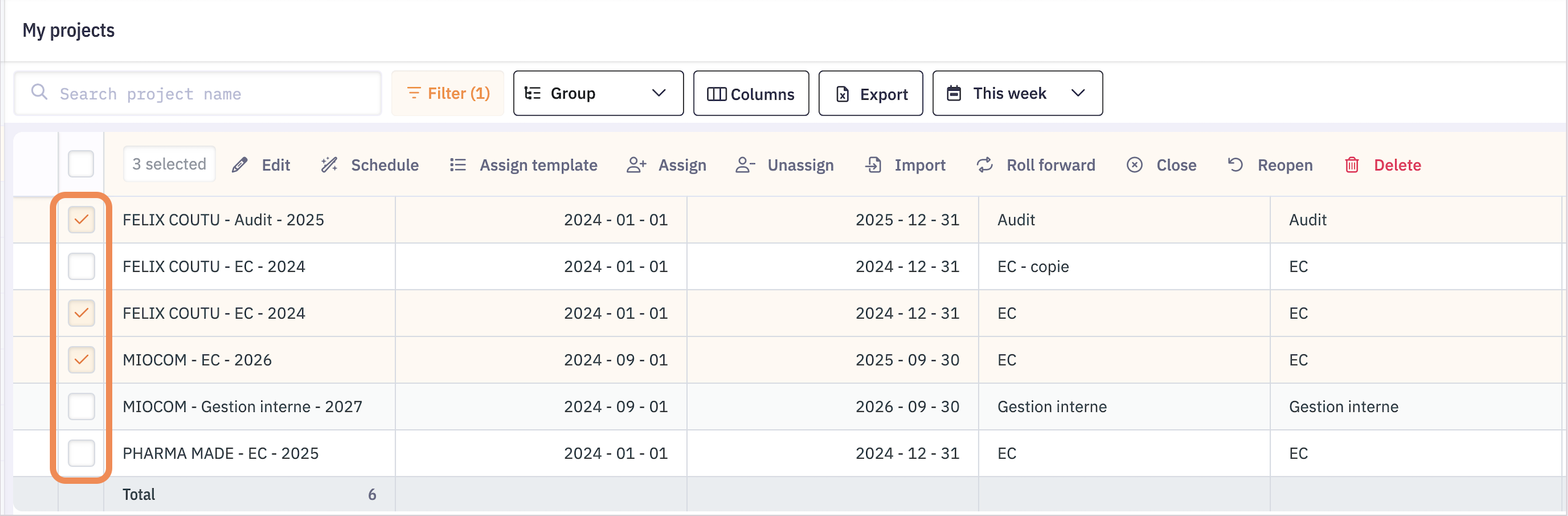 How to use the selection feature in the datagrid?